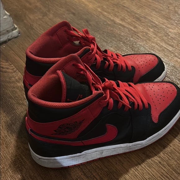 Jordan | Shoes | Jordan Mens Black And Red Sneakers | Poshmark